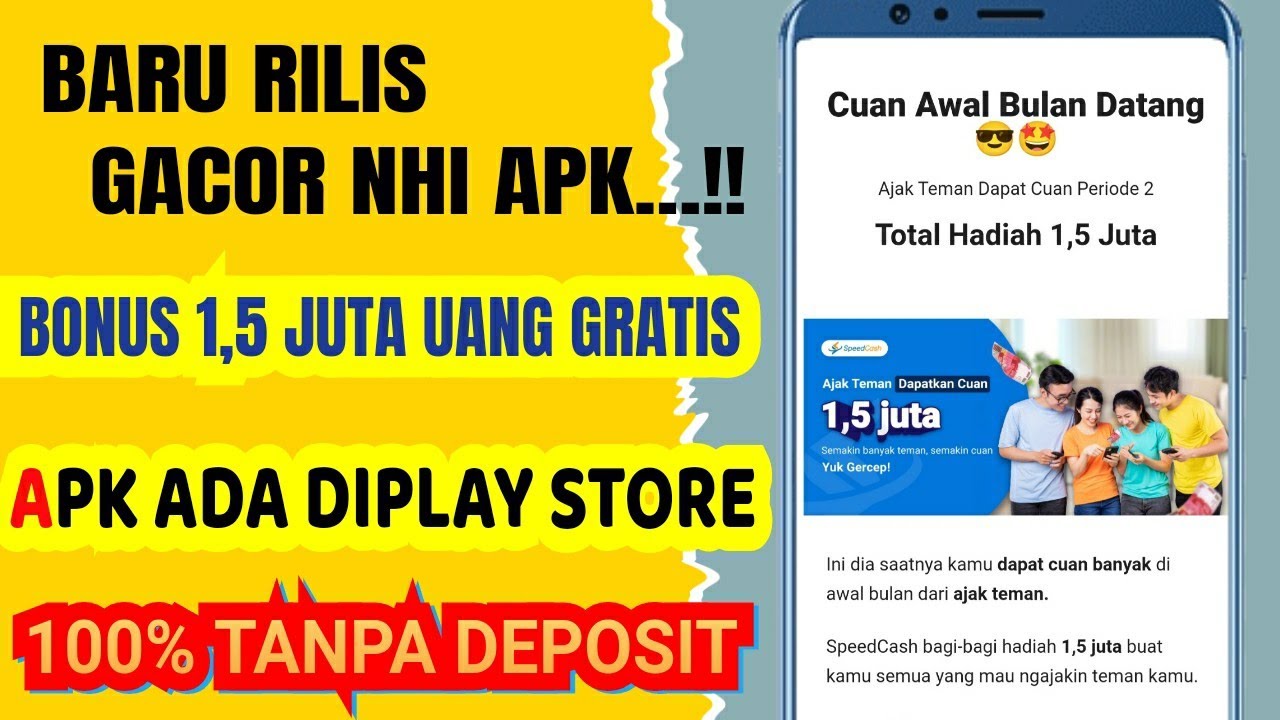 CARA DAPAT UANG GRATIS 1,5 JUTA ! Aplikasi Penghasil Uang 2023 ...