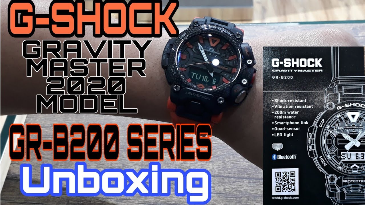 CASIO G-SHOCK/ GR-B200 SERIES GRAVITY MASTER 2020 MODEL UNBOXING. - YouTube
