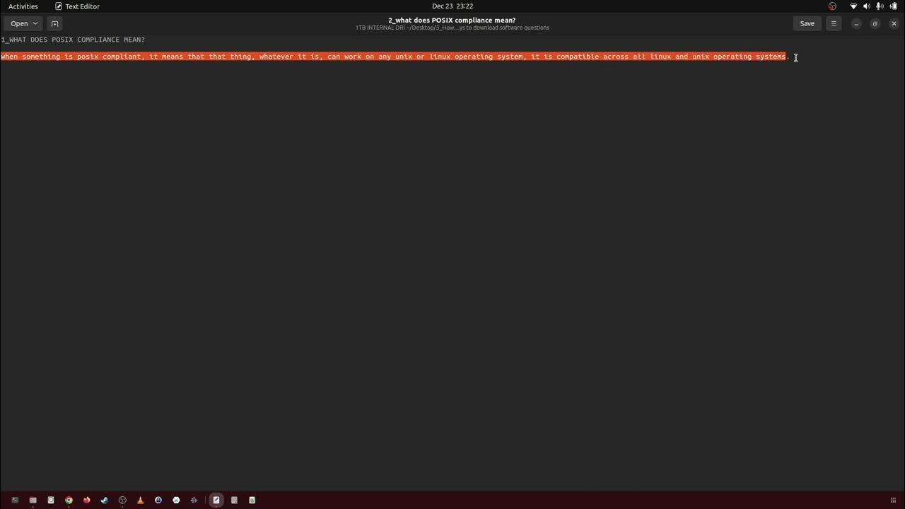 250 what does it mean when something is posix compliant? - YouTube