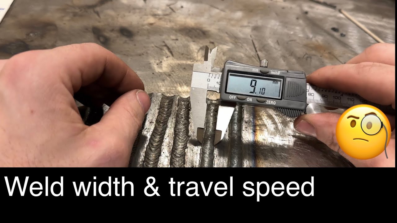 Width and speed measurements of ideal stick welds - YouTube
