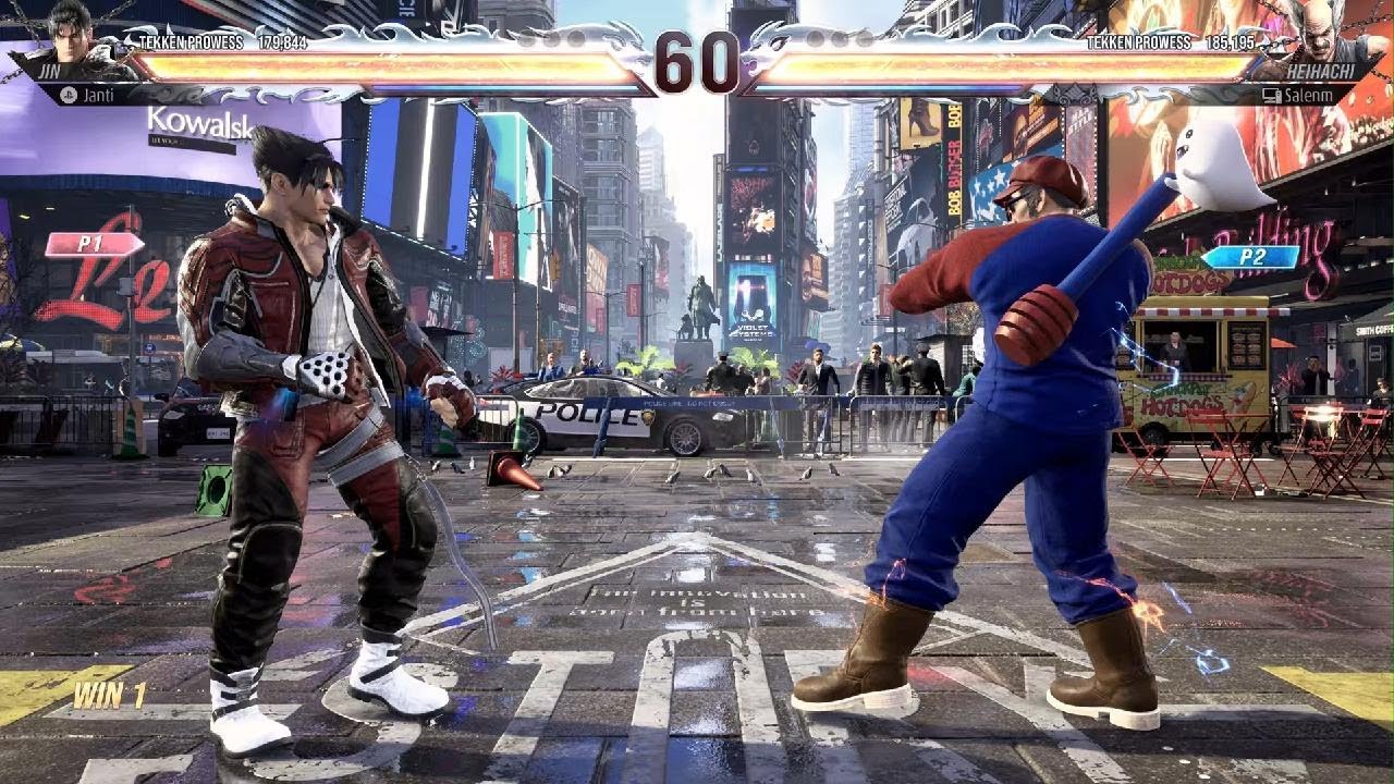 TEKKEN 8 Jin vs Super Mario Heihachi - YouTube