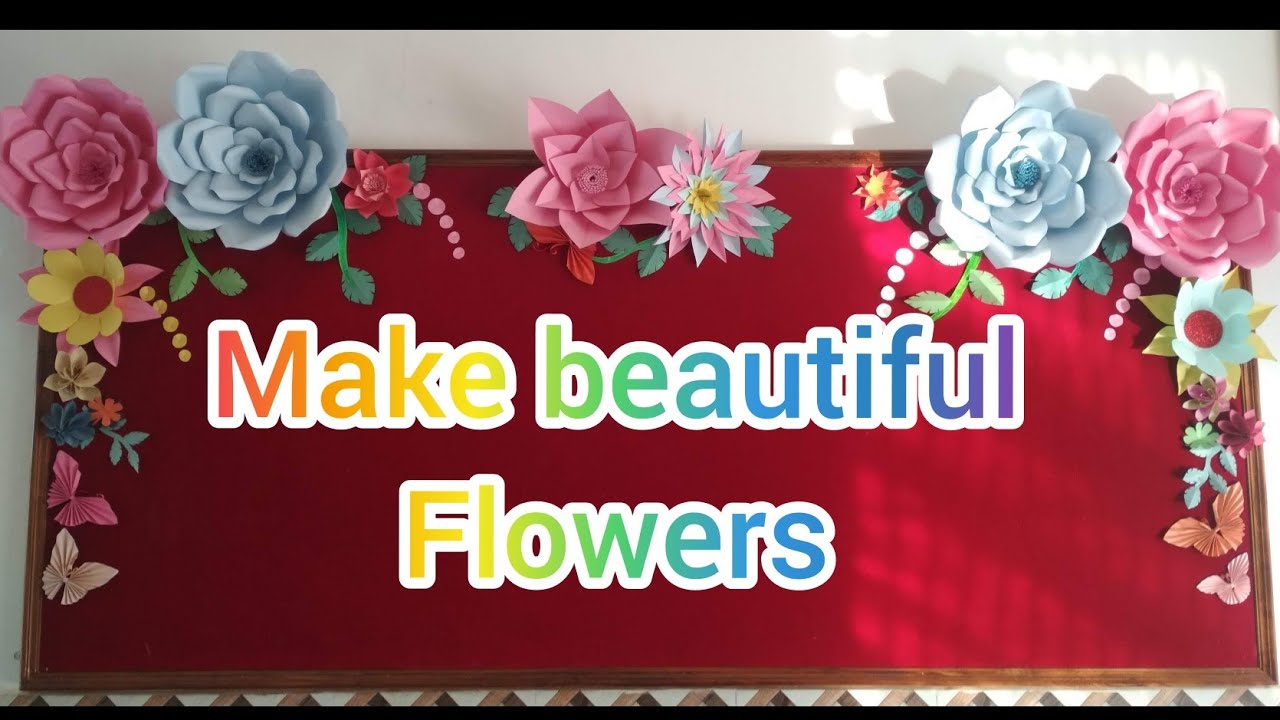 Paperflower/GAINT PAPER FLOWERS,FLOWER FOR SCHOOL NOTICE BOARD/BIG ...