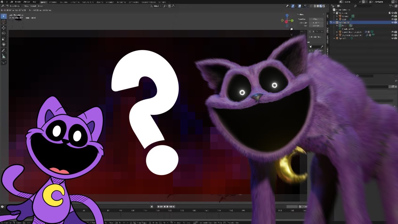 Poppy Playtime Chapter 3[DEEP SLEEP] Render Catnap - YouTube