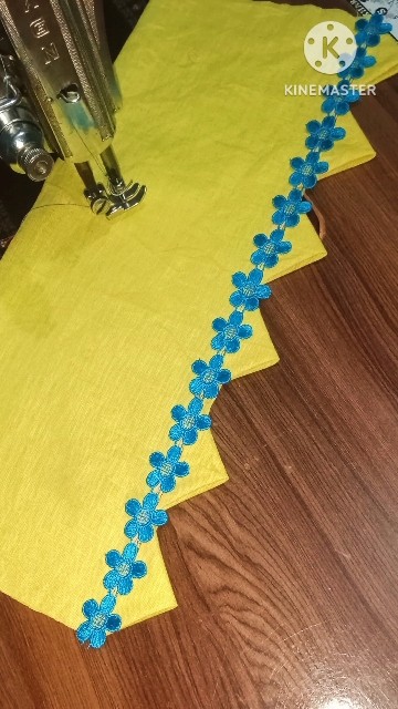 Sewing Tips And Tricks Lace Wala Design/Lace Aur Triangle#shorts# ...