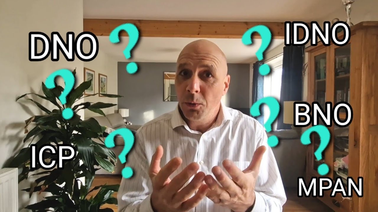 What's is a DNO, IDNO, ICP, BNO, MPAN, what do they mean #utility # ...