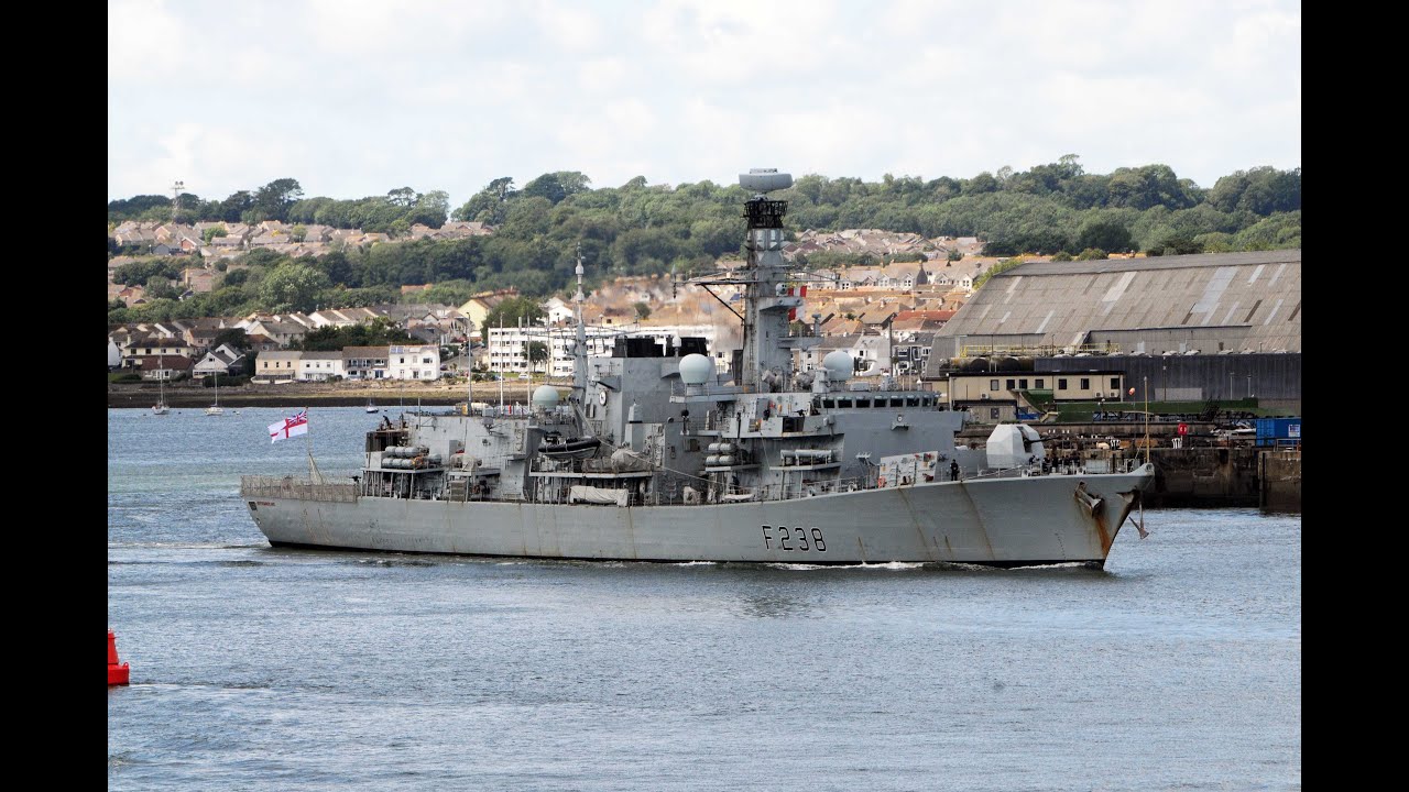 HMS SUTHERLAND F81 LEAVES DEVONPORT NAVAL BASE AT DEVILS POINT - 6th ...