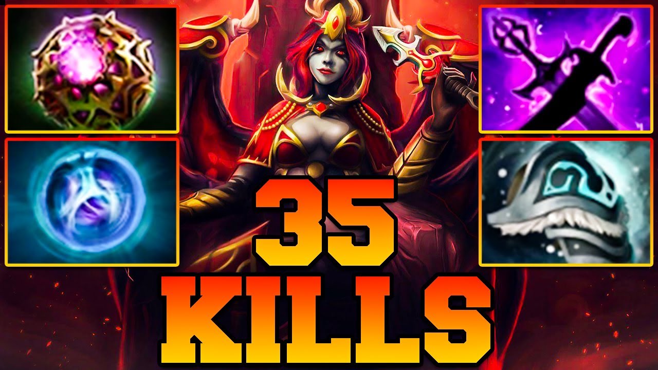QOP Dota 2 Mid 35 Kills & 2 Ultra Kills - Best Queen Of Pain Pro ...