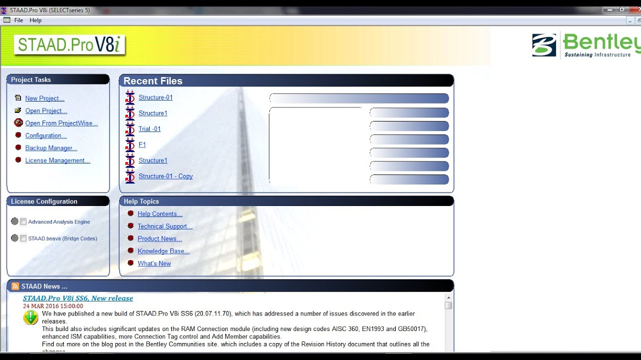 Introduction to Staad pro. interface and Over all view. - YouTube