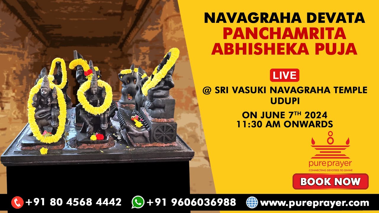 Paadya Vishesha Navagraha Panchamrita Abhisheka Puja - Sri Vasuki ...