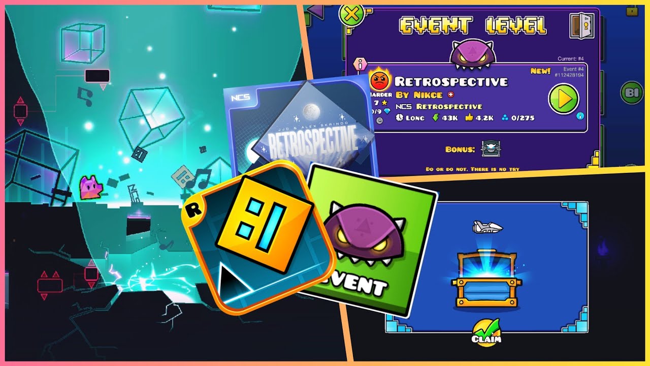 RETROSPECTIVE by NIKCE [All Coins] 4TO EVENT GEOMETRY DASH!! - YouTube
