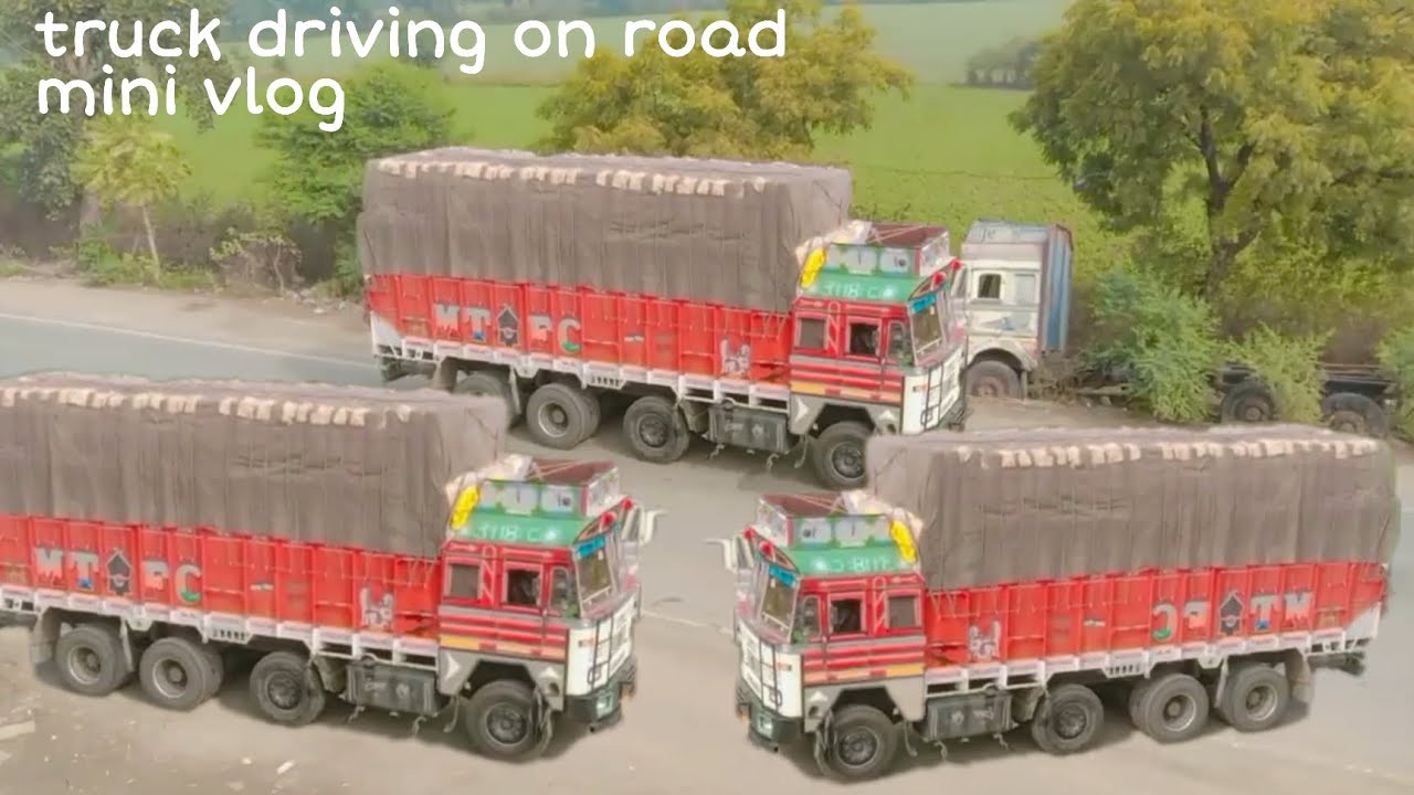truck driving mini vlog || morning truck driving || trucks driving ...