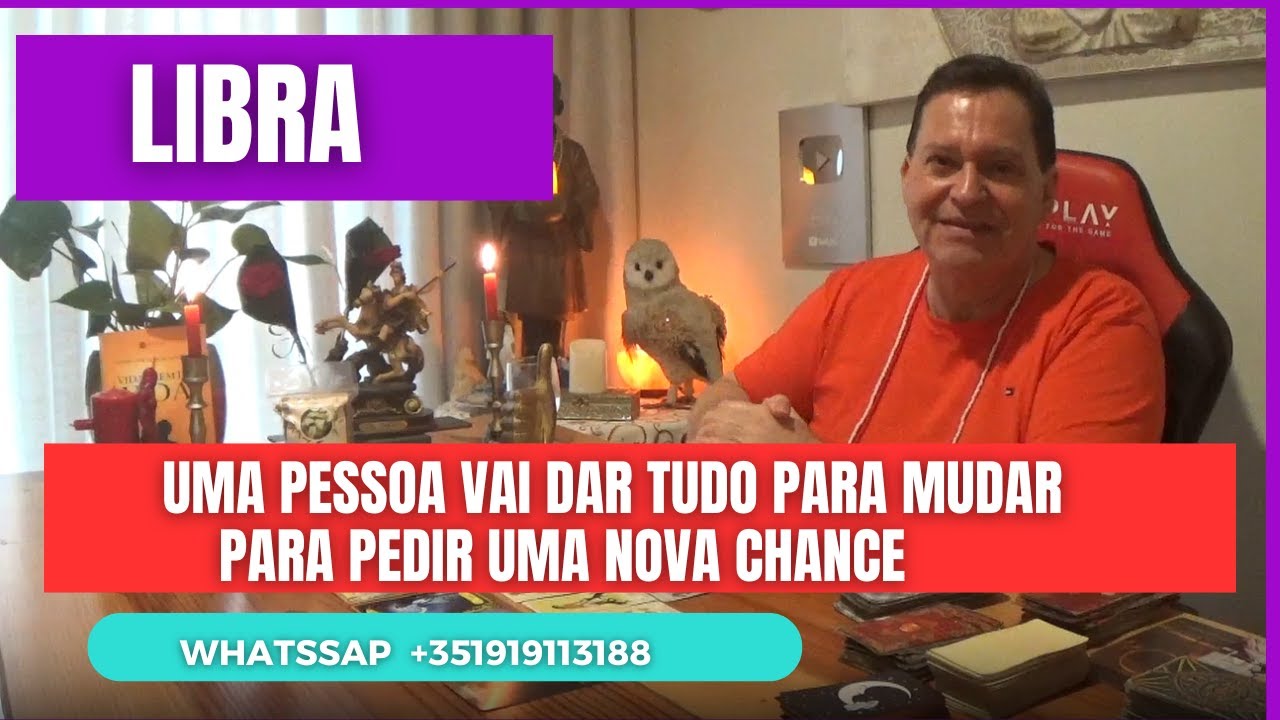 LIBRA ♎Uma pessoa que vai dar tudo para mudar e pedir uma nova oportunidade - YouTube