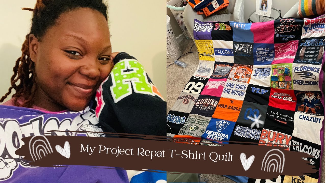 MY PROJECT REPAT T-SHIRT QUILT - YouTube