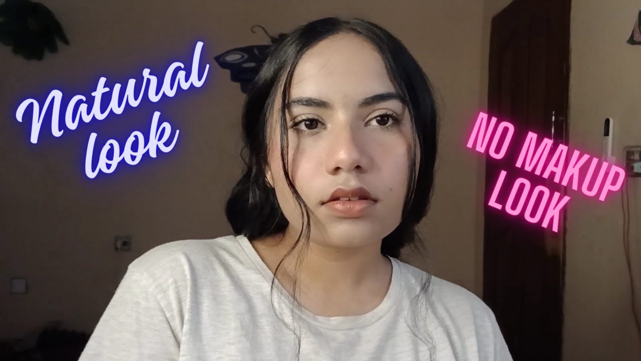 No make-up look. Here is a natural make-up look. Regular make-up look ...