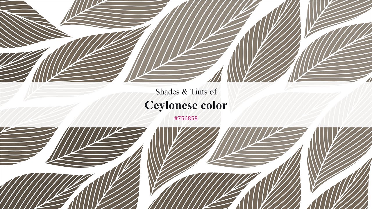 Shades & Tints of Ceylonese color #756858 A Warm Brown color #685c4e ...