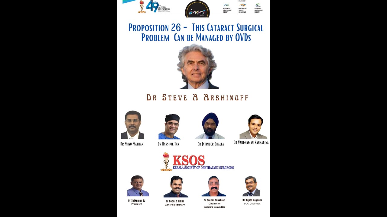 PROPOSITION 26 THIS CATARACT SURGICAL PROBLEM CAN BE MANAGED BY OVD ...