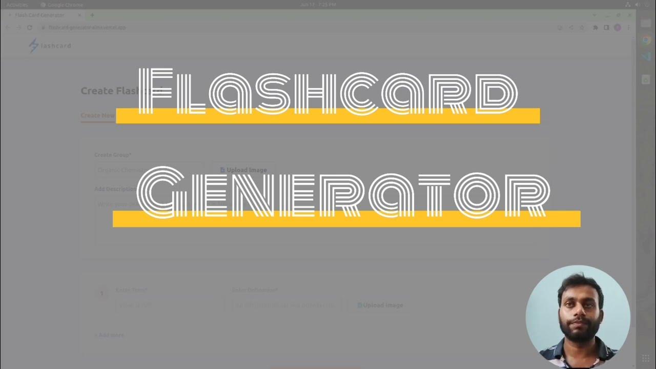 Flashcard-Generator @AlmaBetter Front-end Capstone Project - YouTube