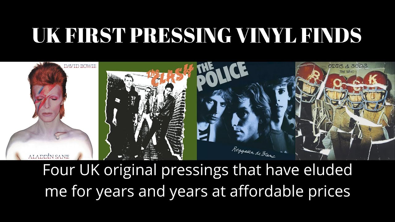 UK First pressing Vinyl Record Finds - YouTube