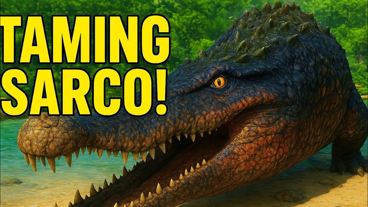 “😱 The DEADLIEST CROCODILE in ARK Sarco Tame!”#28 - YouTube