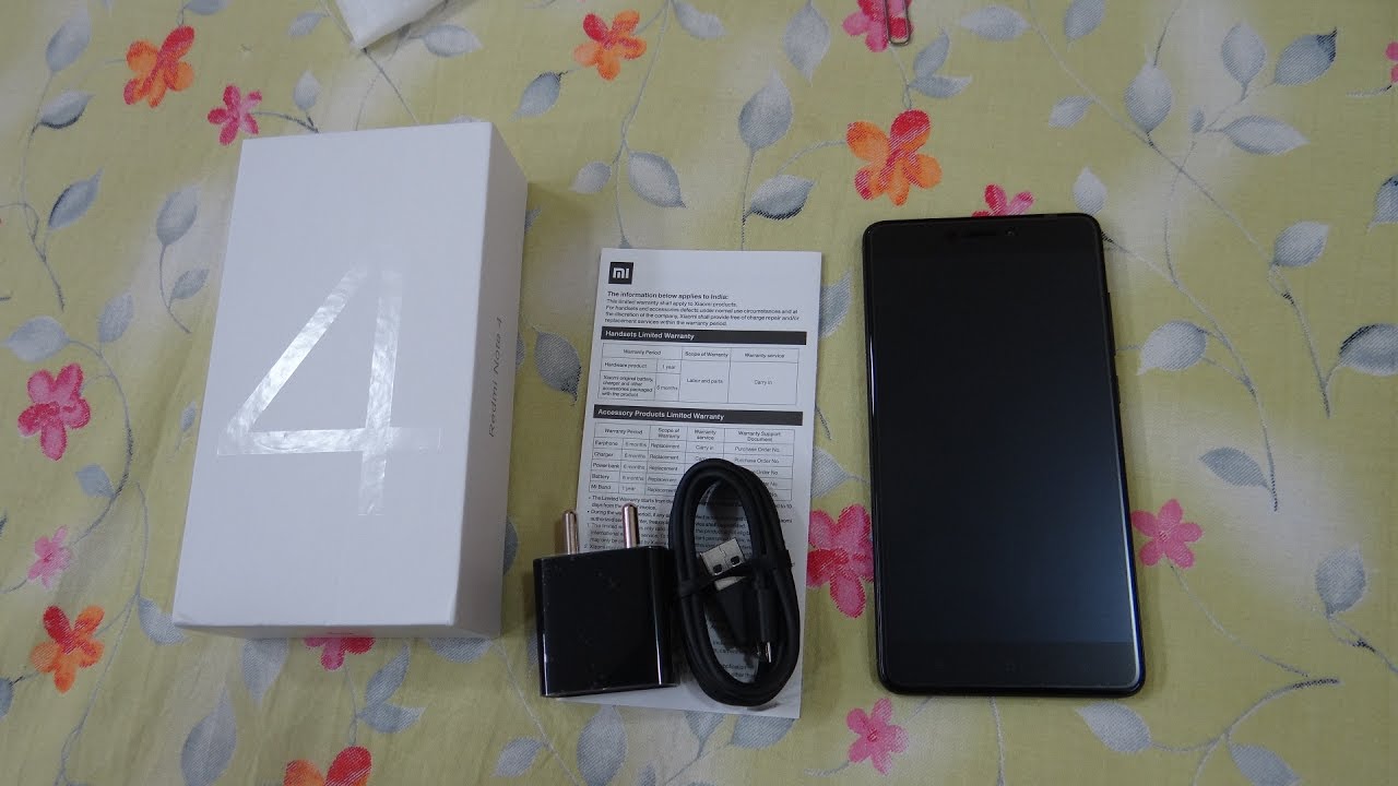 Xiaomi redmi note 4 | Black 3GB & 32GB | Unboxing & short Hands on ...