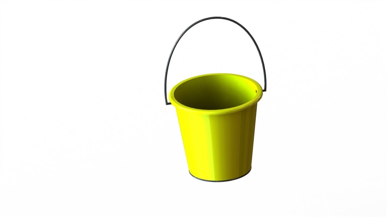 「DESIGN 117」 How to draw a bucket - Solidworks tutorial - YouTube