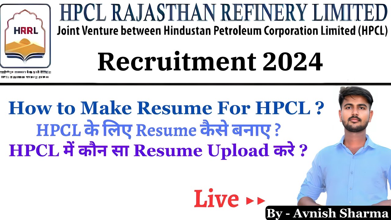 HPCL Resume Format Detail || HPCL Recruitment 2024 || Chemical Mission ...