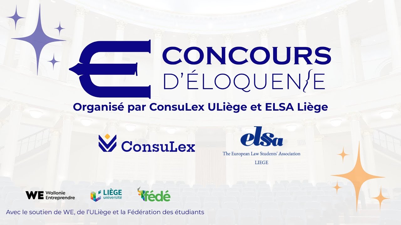 Concours d'éloquence ConsuLex & ELSA Liège ULiège - Prestation de Léa ...