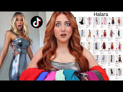 Trying on EVERY HALARA DRESS (ad) | Viral Ventures!