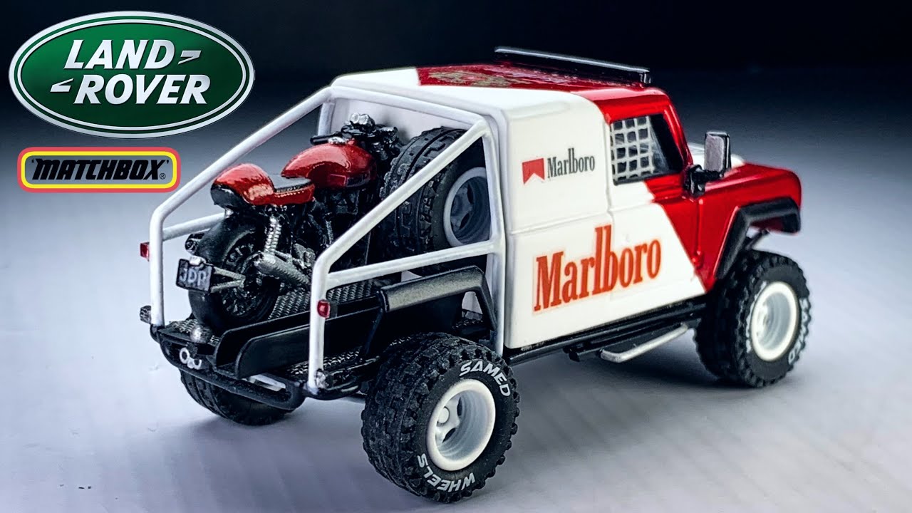 Land Rover motorcycle carrier matchbox Custom - YouTube