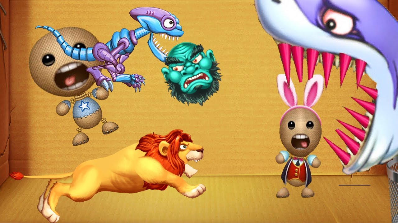 SHARK DINOSAUR LION DEVIL VS Buddy - Kick The Buddy - YouTube