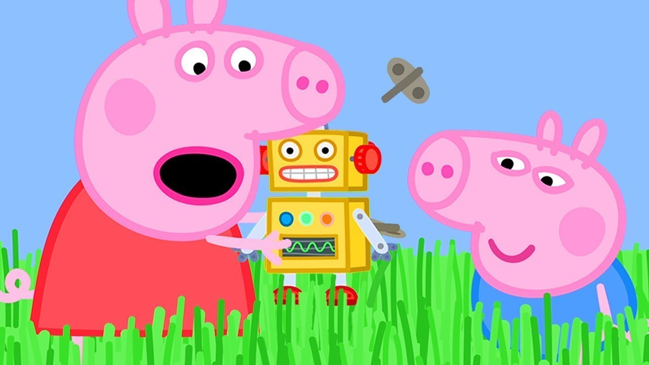 Peppa Pig English Episodes |Long Grass is Stopping Peppa Pig's Robot ...