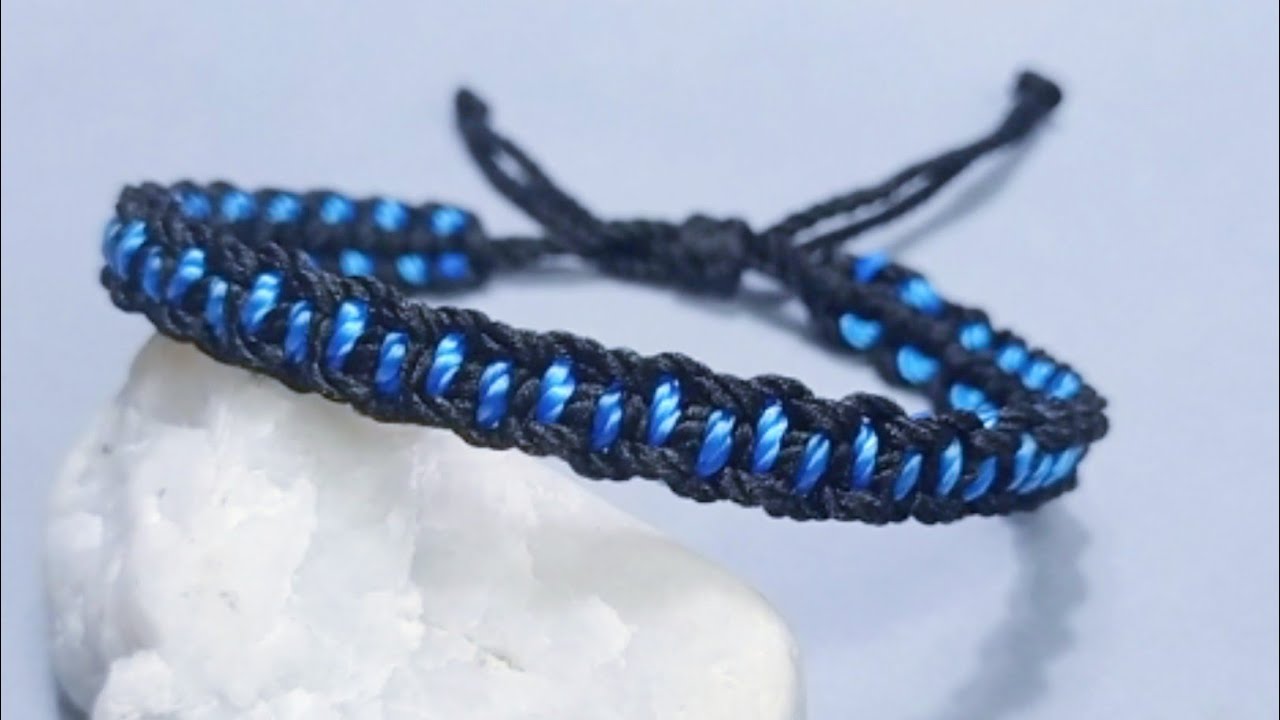 Tutorial bracelet macrame basic knot easy and simple || bracelet ...