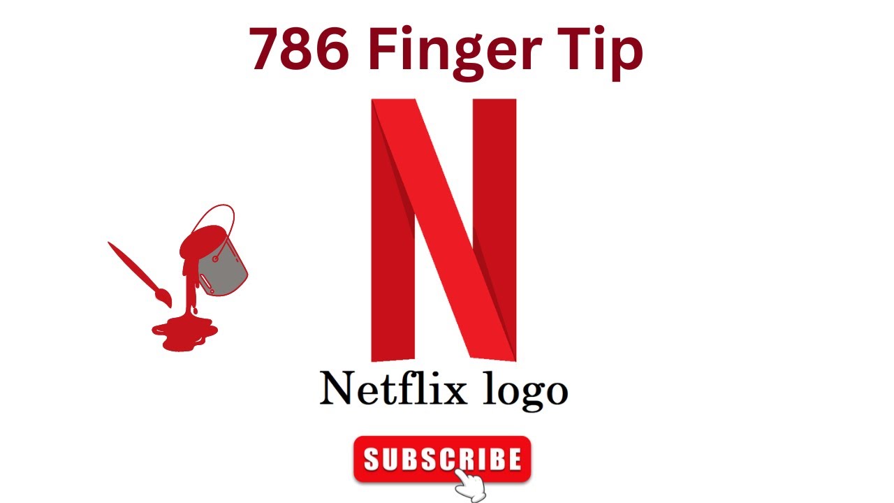 How to draw NETFLIX logo in ms paint - YouTube