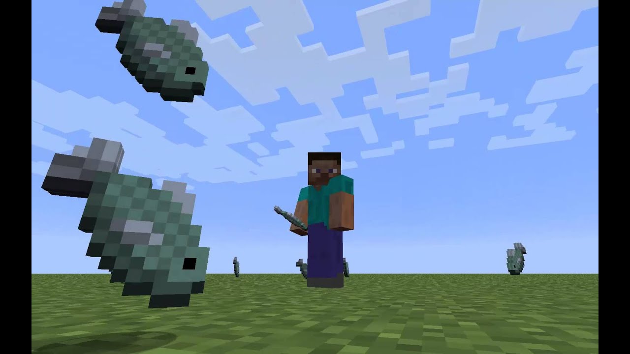£1 POUND FISH minecraft edition - YouTube