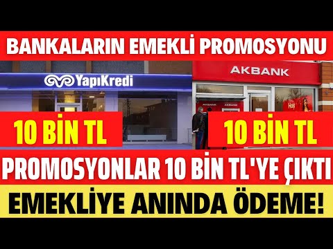 PROMOSYONLAR 10.000 TL'YE ÇIKTI! EMEKLİYE 3 AYLIK MAAŞI KADAR ÖDEME