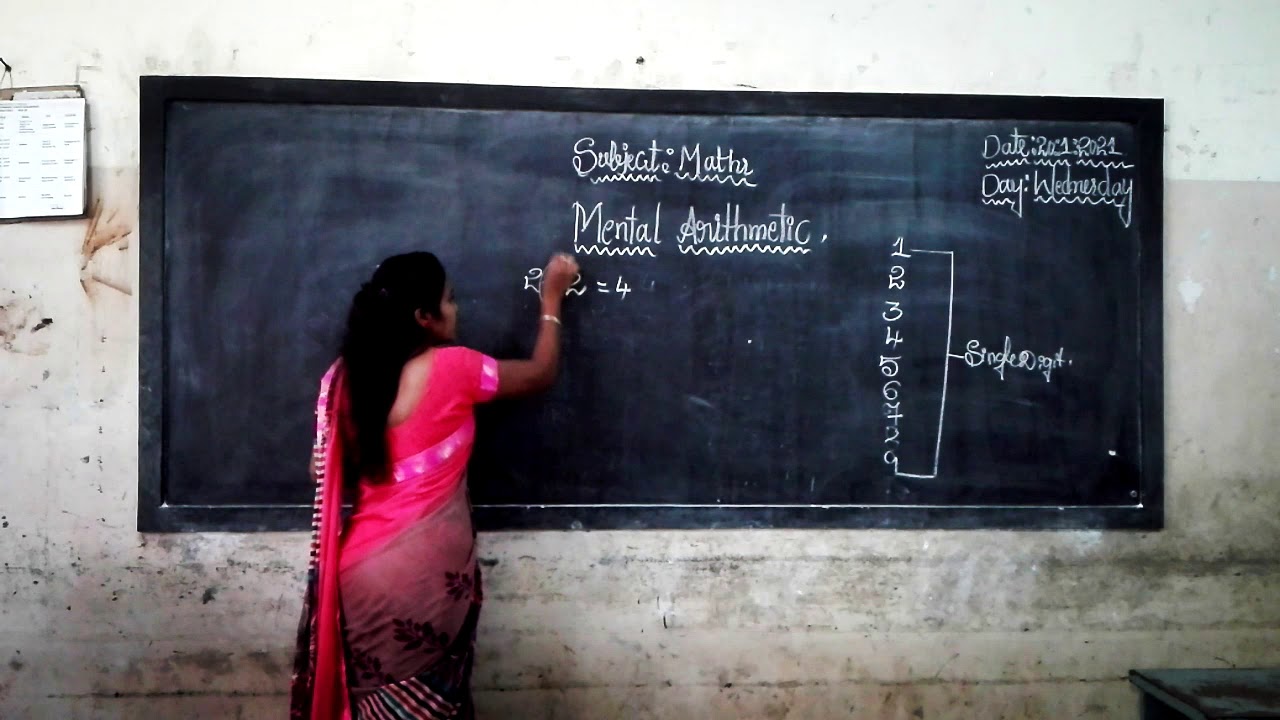 1st Maths Mental Arithmetic Class by Sakamma - YouTube