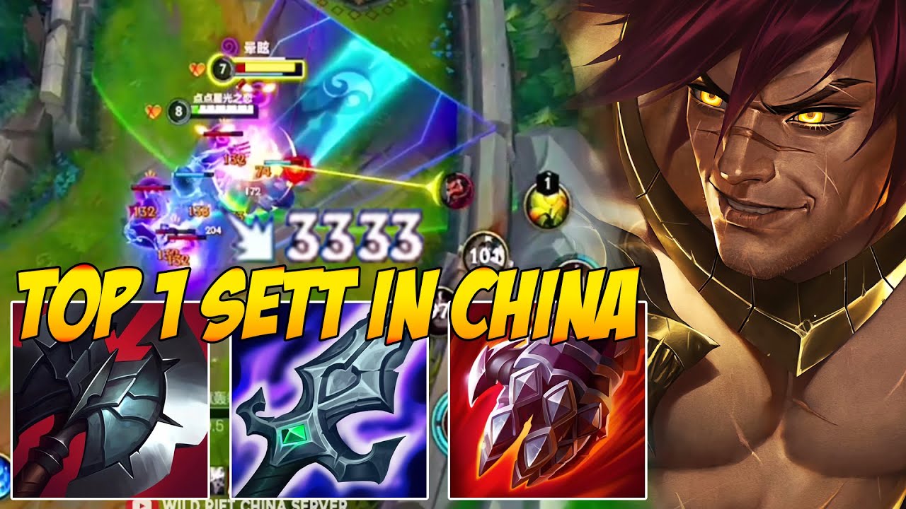 TOP 1 SETT GAMEPLAY IN CHINA SERVER | INSANE DAMAGE - YouTube