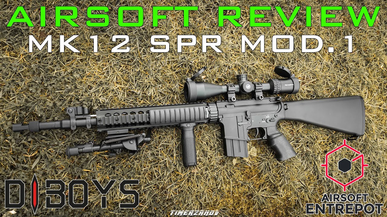 Airsoft Review #293 D|BOYS MK12 SPR Mod.1 AEG (D|BOYS/Double Bell ...