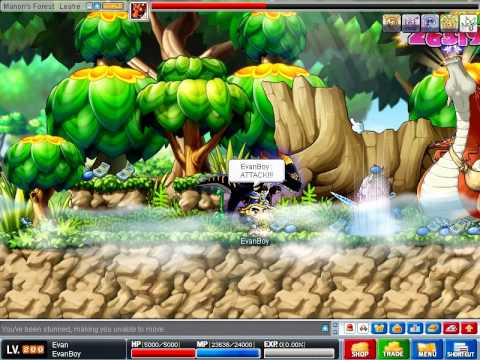 Maple Story Dragon Master Evan Boss Battle - YouTube