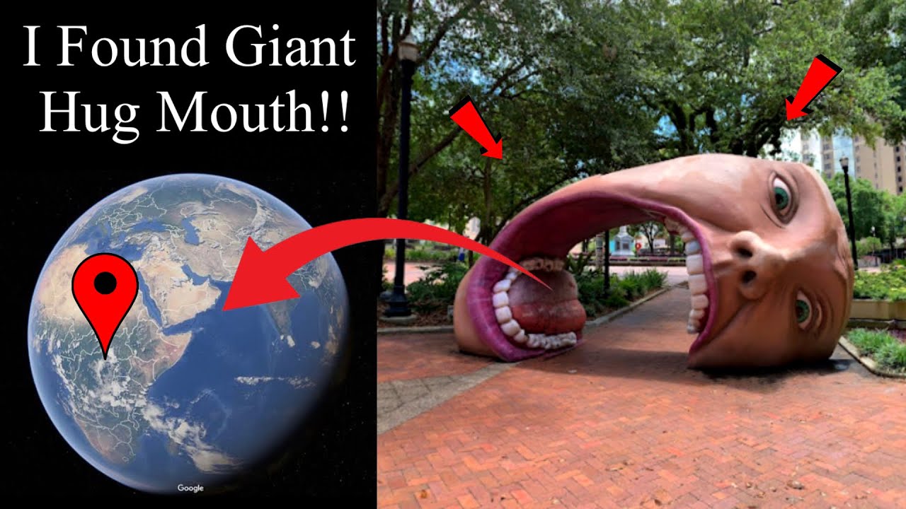 I Found Giant Big hug mouth Google Maps and Google Earth in Real Life # ...