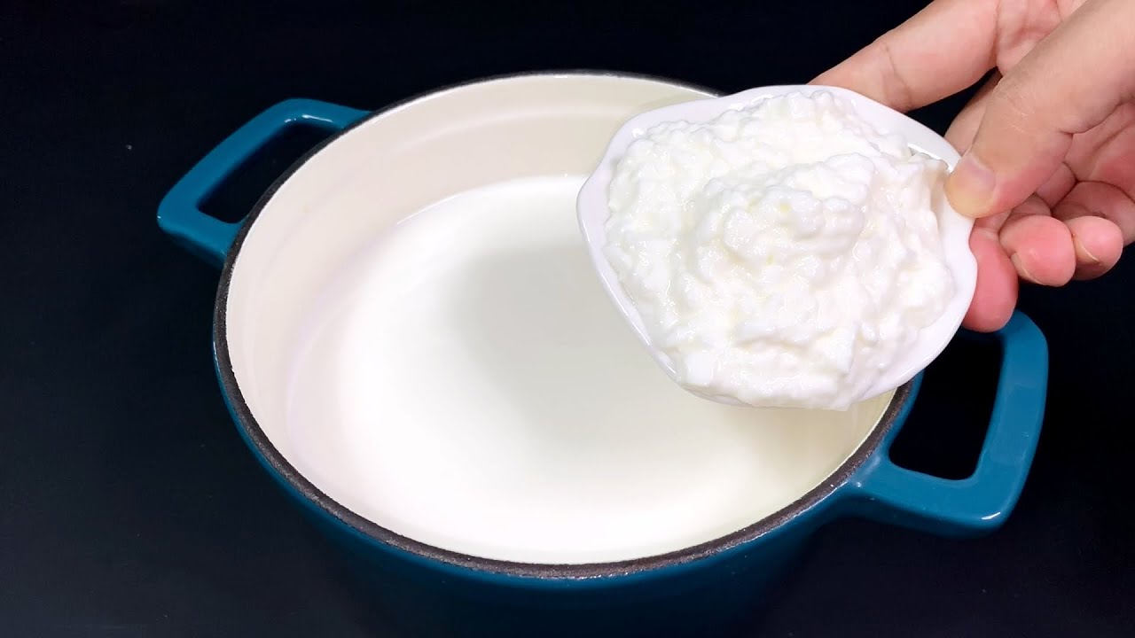 Pour yogurt into boiling milk and make delicious cheese in 5 minutes ...