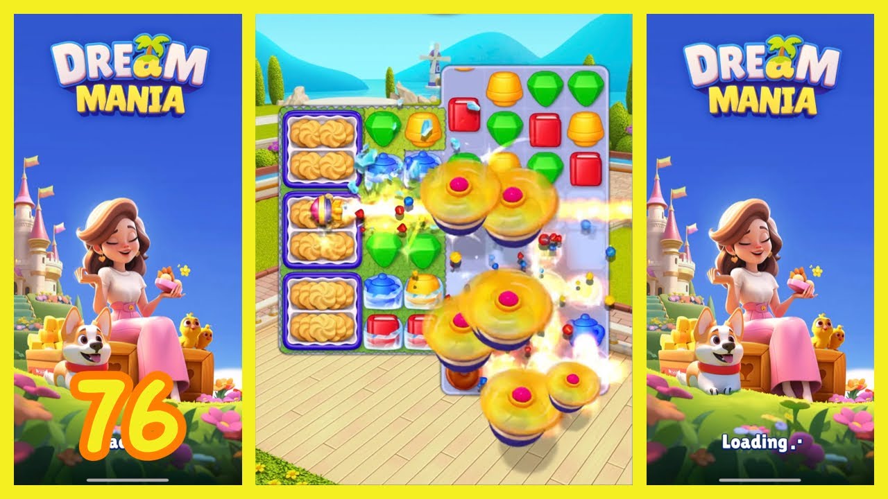 NO BOOSTERS Dream Mania Match 3 Gameplay 76 - YouTube
