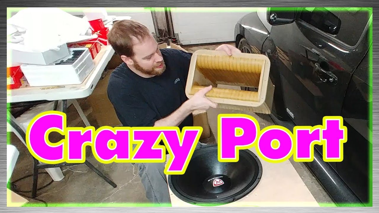 Crazy Port for a Cheap Woofer Box - YouTube
