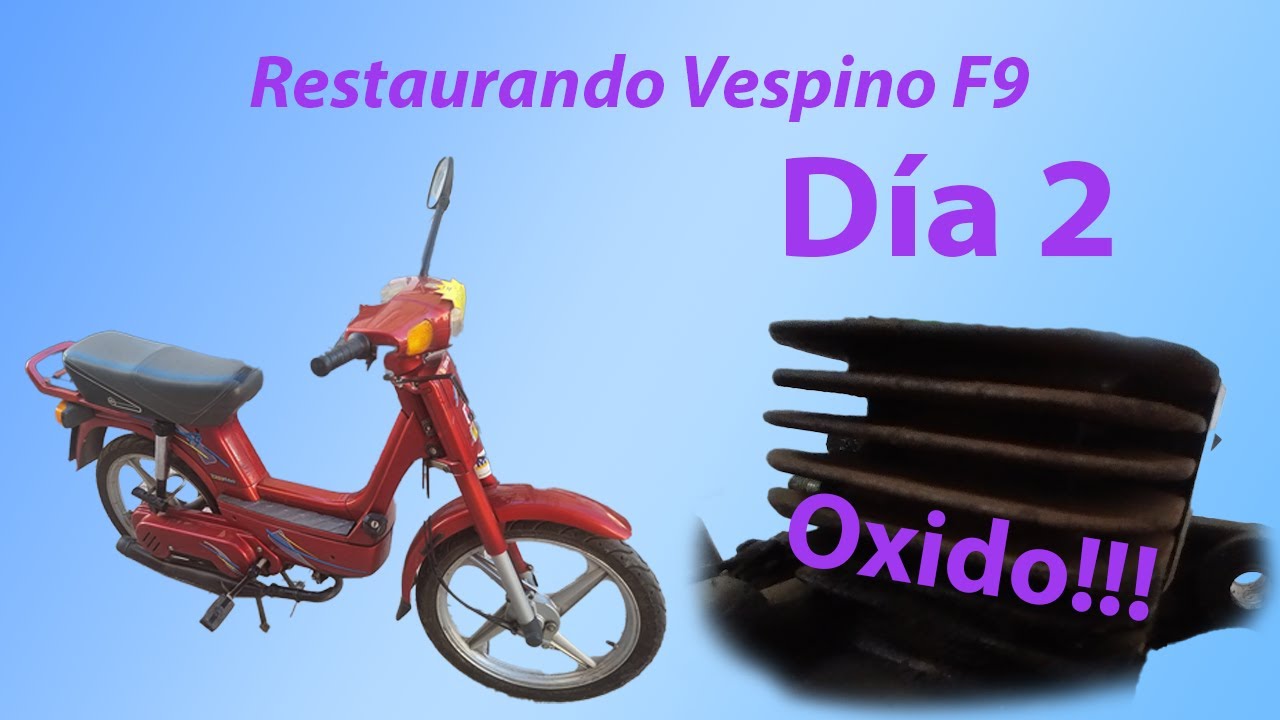 Proyecto Vespino F9 - Día 2 - sacamos el motor y nos encontramos con la ...