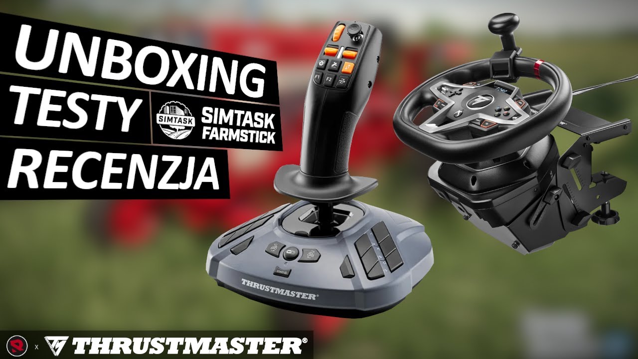 NOWY JOYSTICK do Farming Simulator Thrustmaster SimTask = T248 + Steering Kit + FarmStick - YouTube