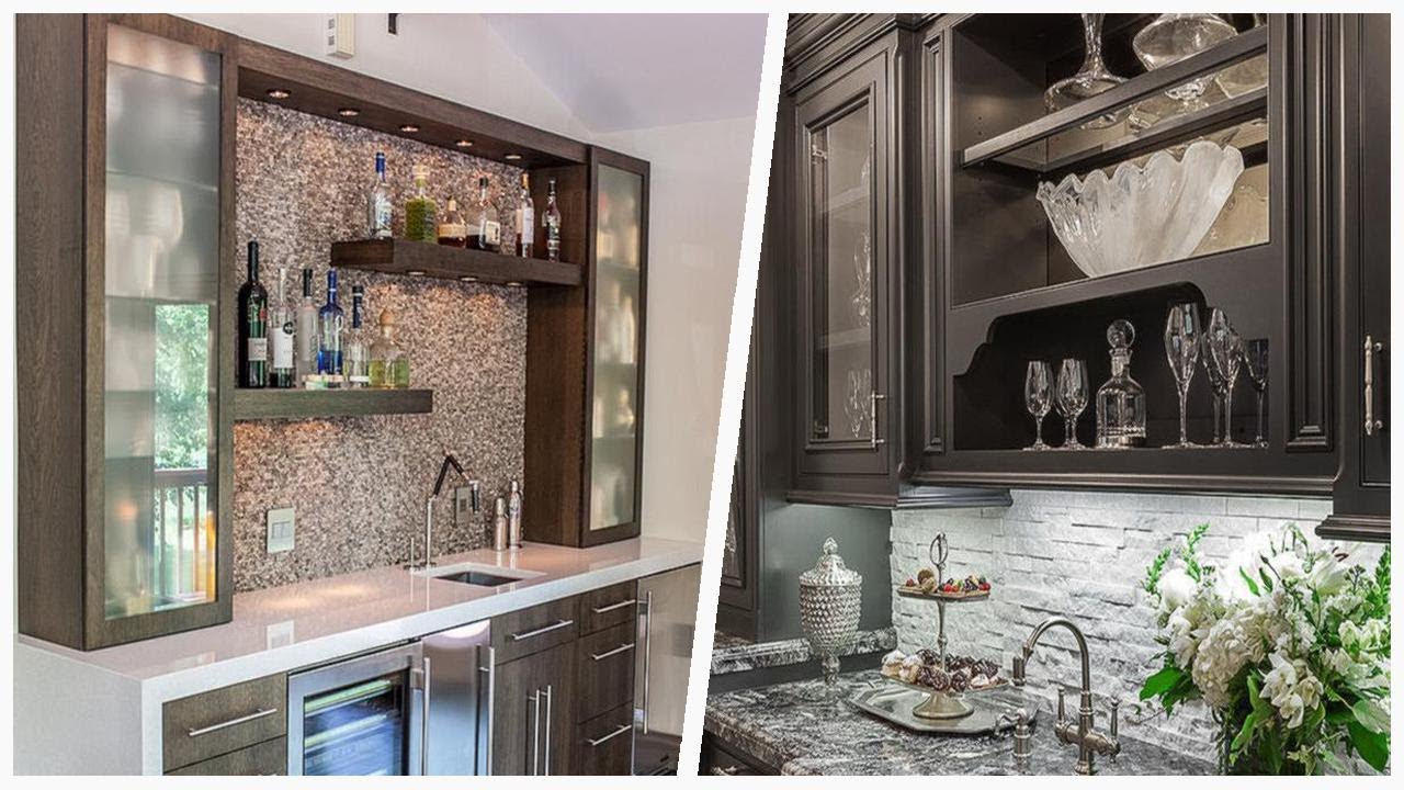 75 Home Bar With Brown Cabinets Design Ideas You'll Love ⭐️ - YouTube