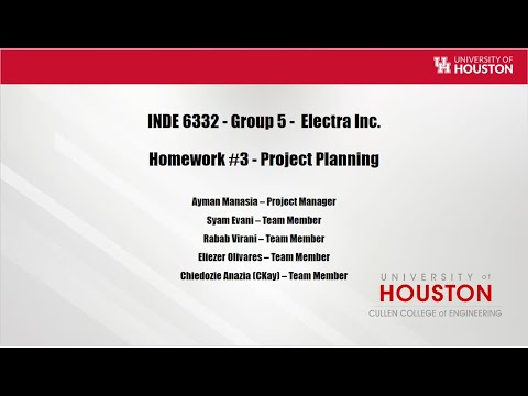 INDE 6332 - Group 5 - Electra Inc. - Assignment 3 Presentation - YouTube
