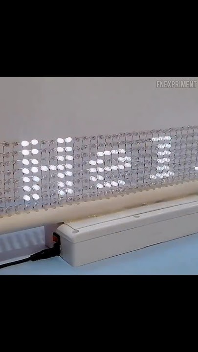 How to Make Large Scrolling Text Display at Home | Transparent LED Matrix Displa - YouTube