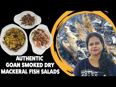 Authentic Goan Smoked Dry Mackeral Fish Salads #dryfish #dryfishrecipe ...