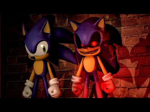Sonic infected with the EXE virus - 7 different statuses (Sonic.exe)
